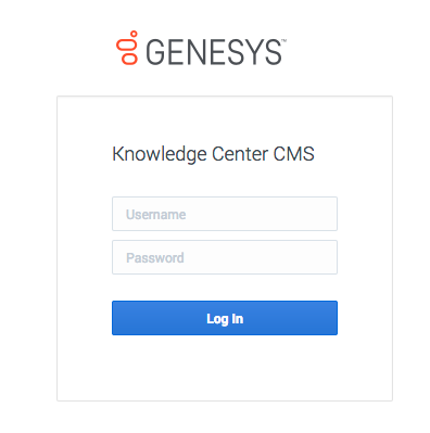 Documentation:KC:User:CMSUIOverview:Current - Genesys Documentation