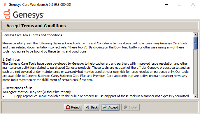 Documentation:ST:WorkbenchUG:WorkbenchInstallation–Windows:current - Genesys Documentation