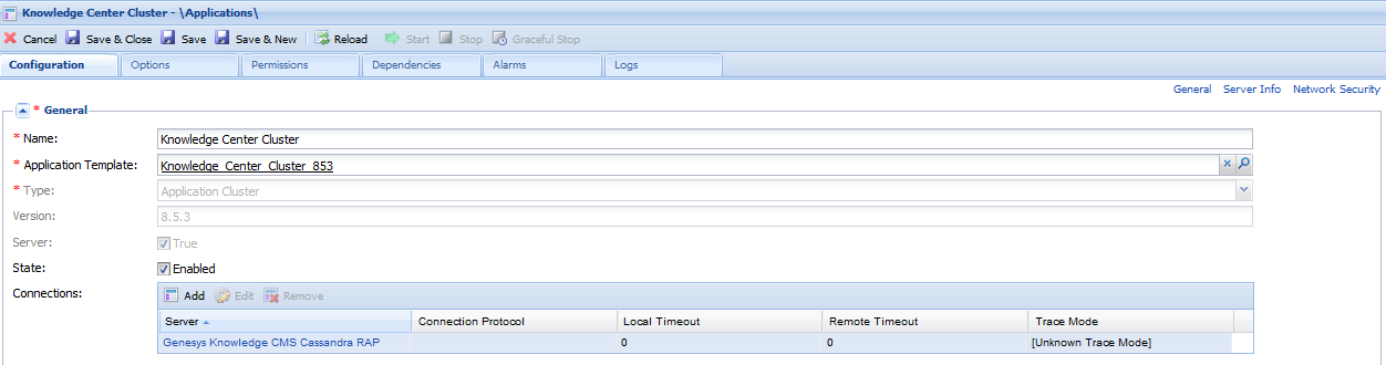 Documentation:KC:Deployment:UsingCMSwithCassandra:8.5.3 - Genesys Documentation