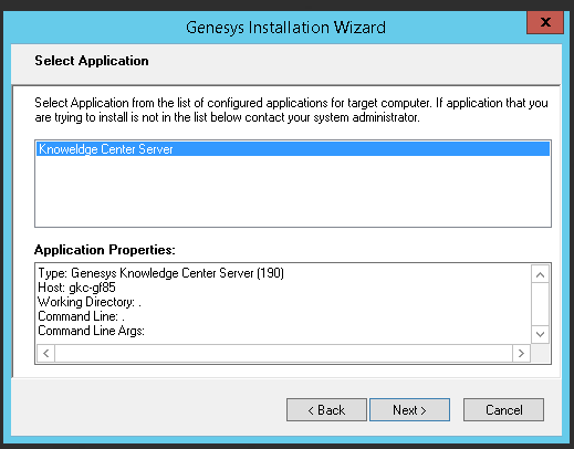 Documentation:KC:Deployment:InstallGKCServer:Current - Genesys Documentation