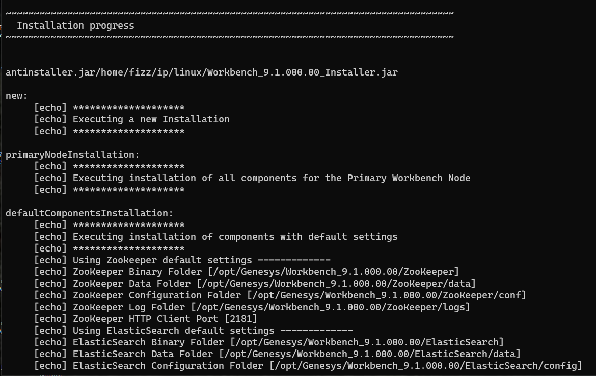 Documentation:ST:WorkbenchUG:WorkbenchInstallation–LinuxPrimaryNode:current - Genesys Documentation
