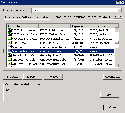 Documentation:UCC:Integration:Certificate:8.0.3 - Genesys Documentation