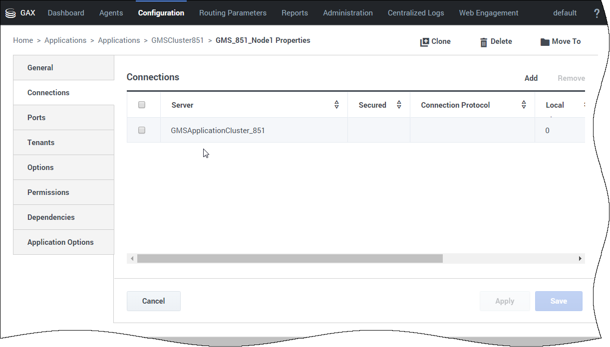 Documentation:GMS:Deployment:CreatinganApplicationObject:8.5.3 - Genesys Documentation
