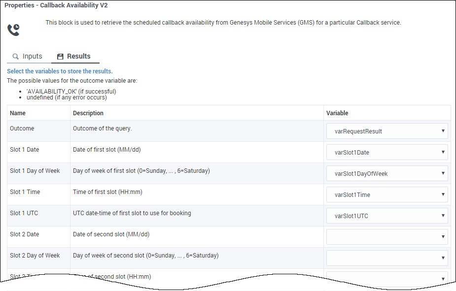 Documentation:DES:Help:CallbackAvail:current - Genesys Documentation